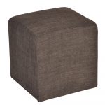 Block poef bruin geweven stof 39x39cm | Horecaoutlet.nl